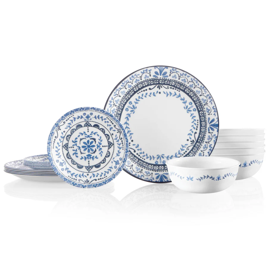 Corelle® Portofino 18 Piece Dinner Set-DTCM – Global Kitchen Brands ...