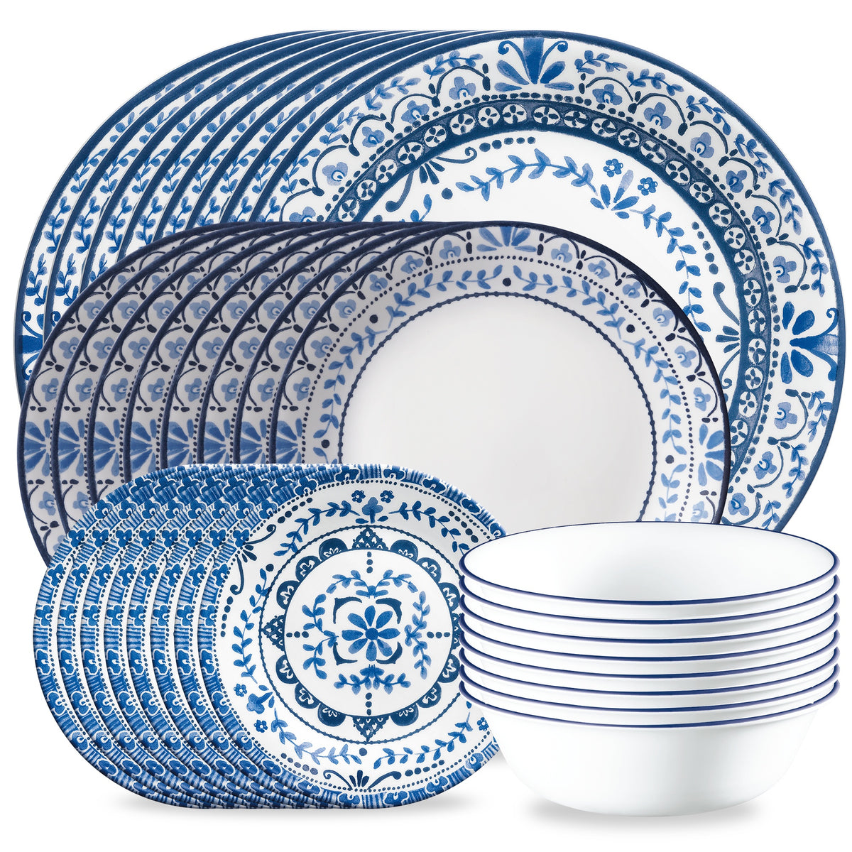 Corelle® Portofino 32 Piece Dinner Set – Global Kitchen Brands ...