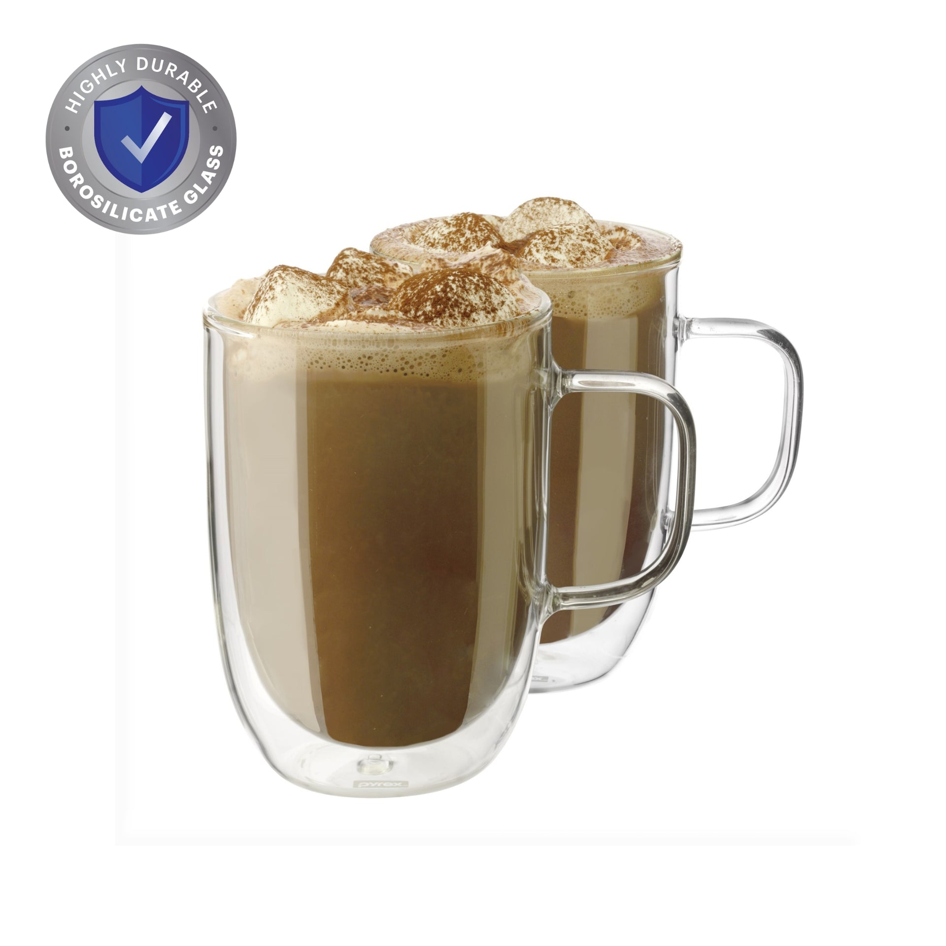 Pyrex Double Wall Mug 350ml 2 Pack – Global Kitchen Brands Australia ...