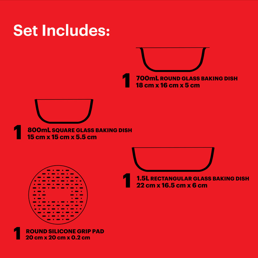 Pyrex® Air Fryer Kit 3 Piece Set – Global Kitchen Brands Australia Pty Ltd