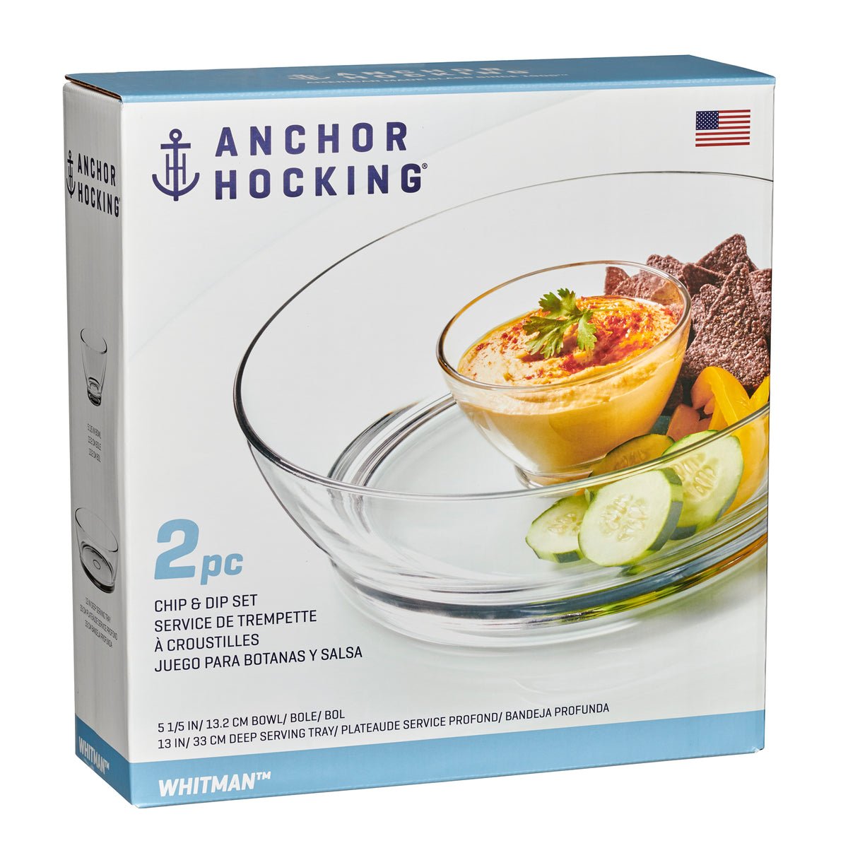 Anchor Hocking® Whitman Chip & Dip Set 33cm – Global Kitchen Brands ...