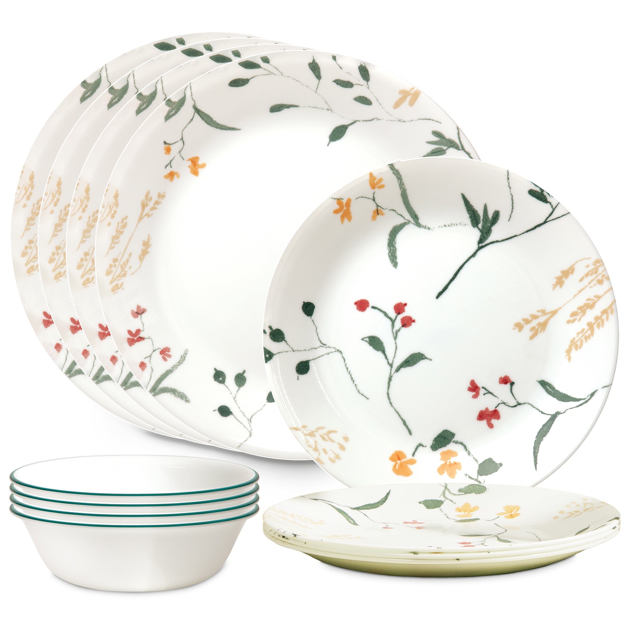 Corelle® Wildflower 12 Piece Dinner Set – Global Kitchen Brands ...
