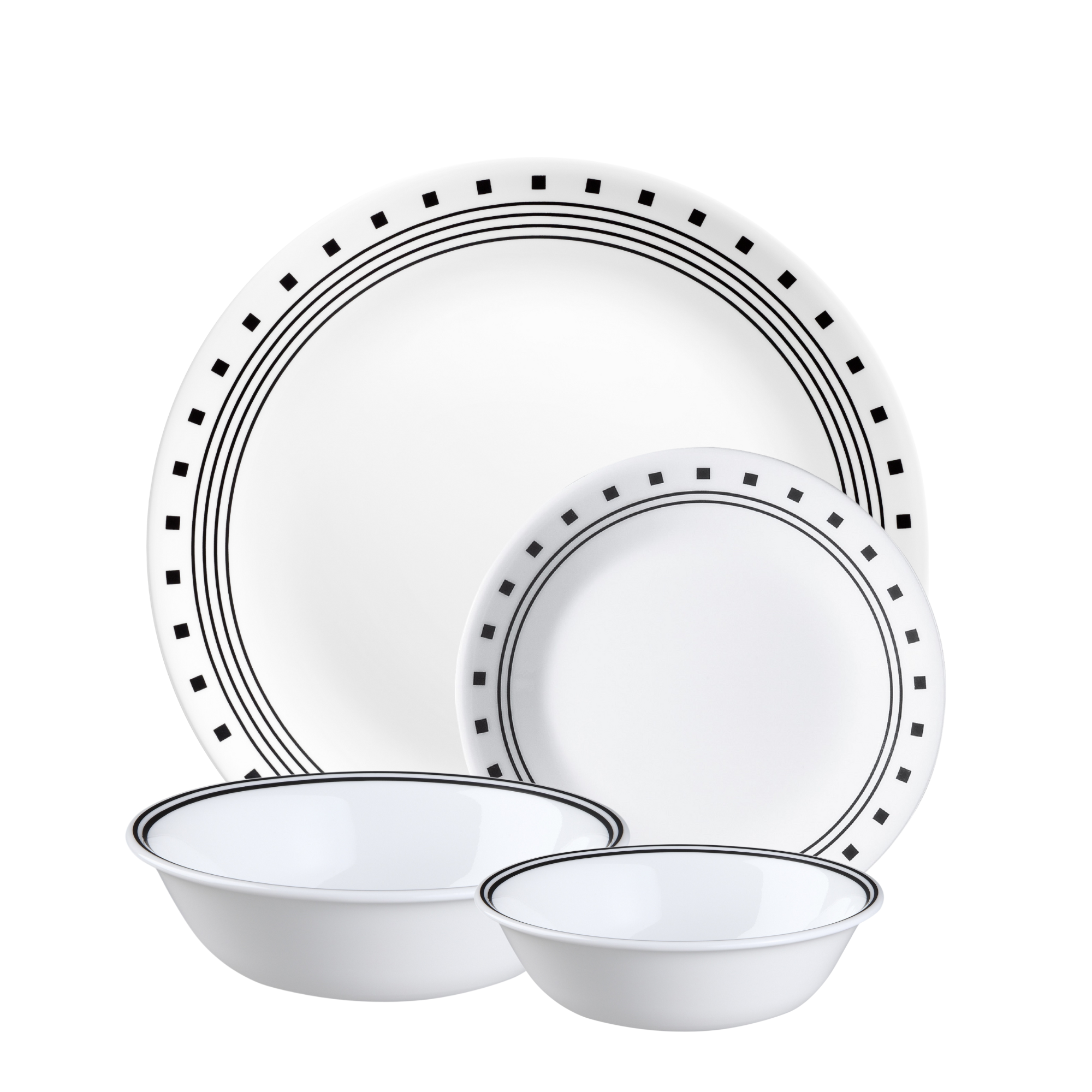 Corelle® City Block 16 Piece Dinner Set – Global Kitchen Brands ...