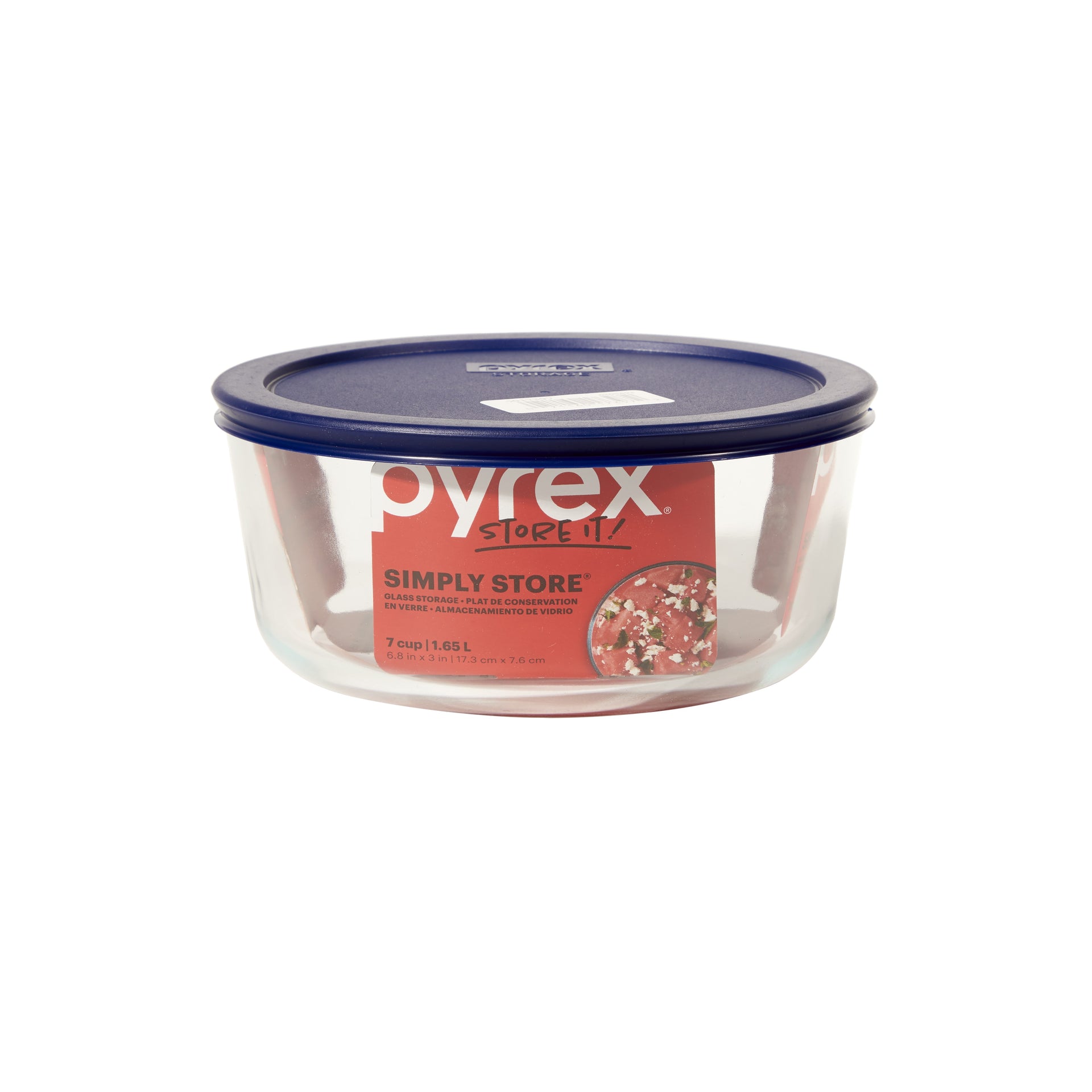 Pyrex Simply Storage Blue Lid 7 Cup Round – Global Kitchen Brands ...