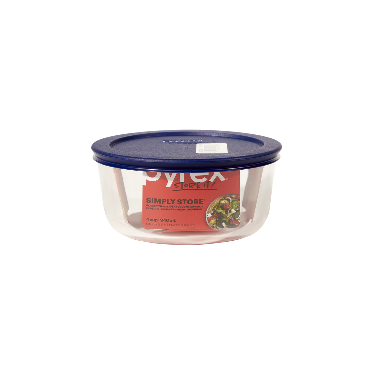 Pyrex Simply Storage Blue Lid 4 Cup Round – Global Kitchen Brands ...