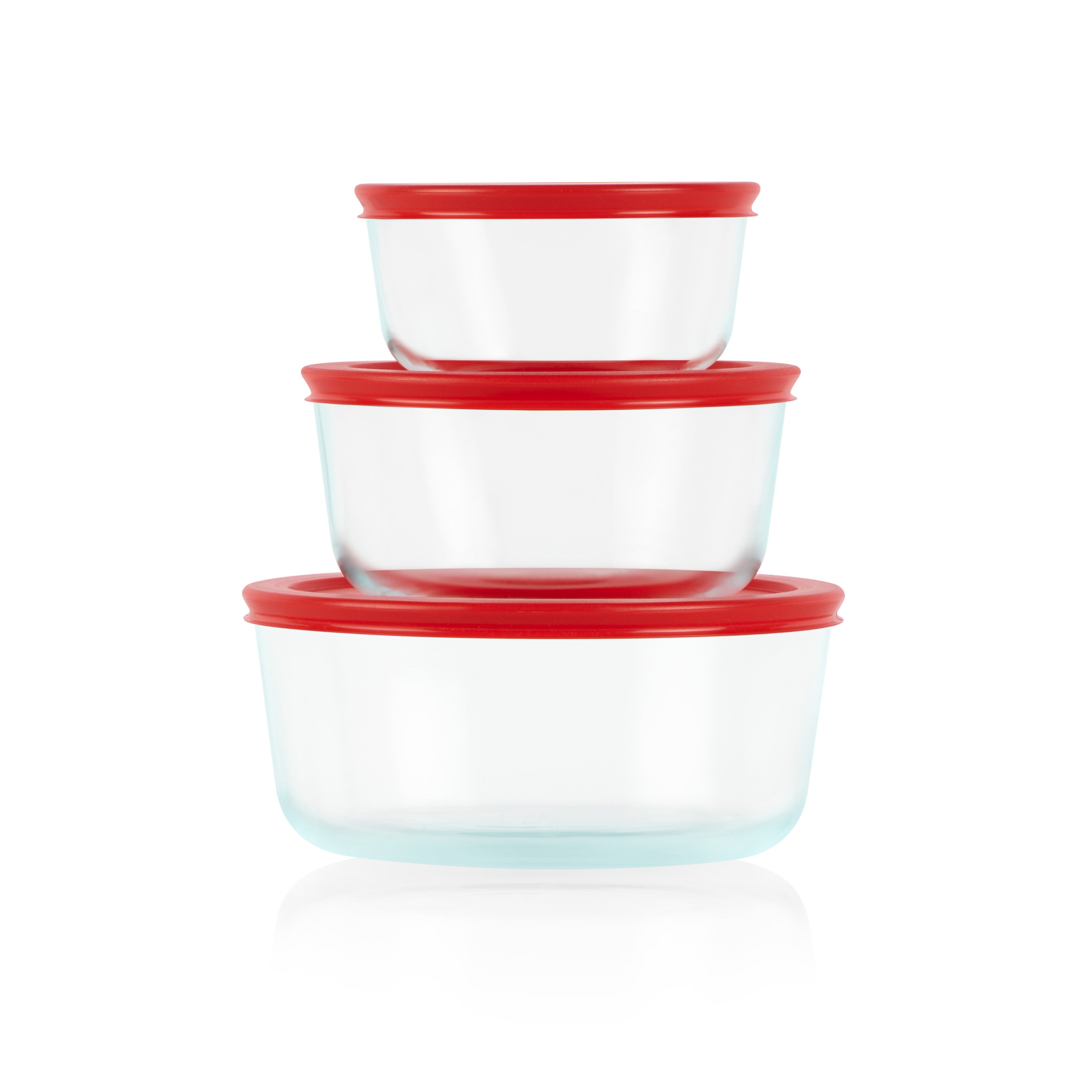 Pyrex SS 6 Piece Round Set (Red Lids) – Global Kitchen Brands Australia ...