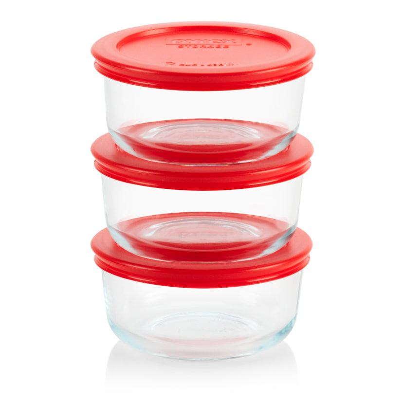 Pyrex® Simply Store Red 6 Piece Set – Global Kitchen Brands Australia ...
