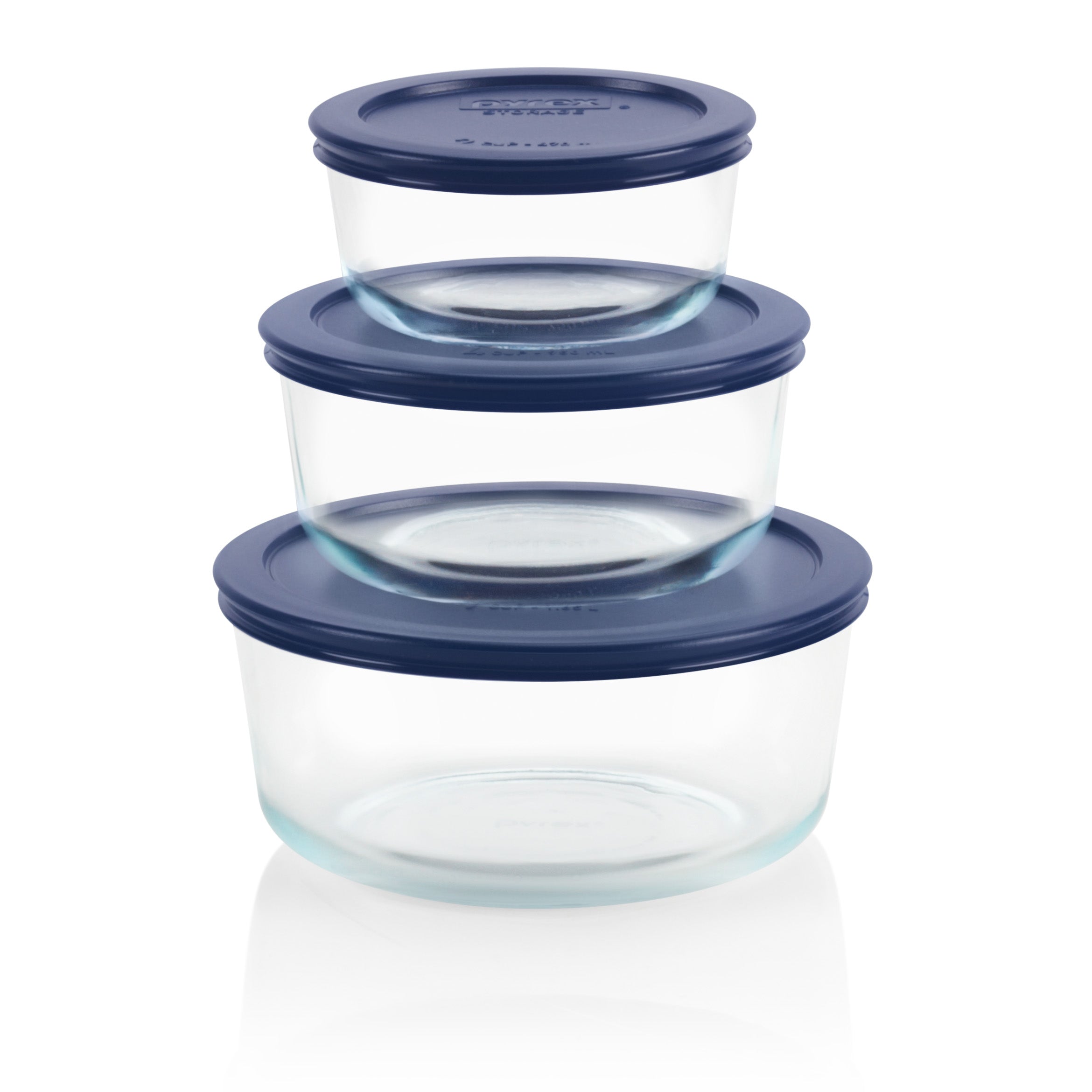 Pyrex SS 6 Piece Round Set Blue Lids – Global Kitchen Brands Australia ...