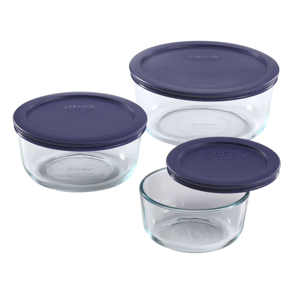 Pyrex SS 6 Piece Round Set Blue Lids – Global Kitchen Brands Australia ...
