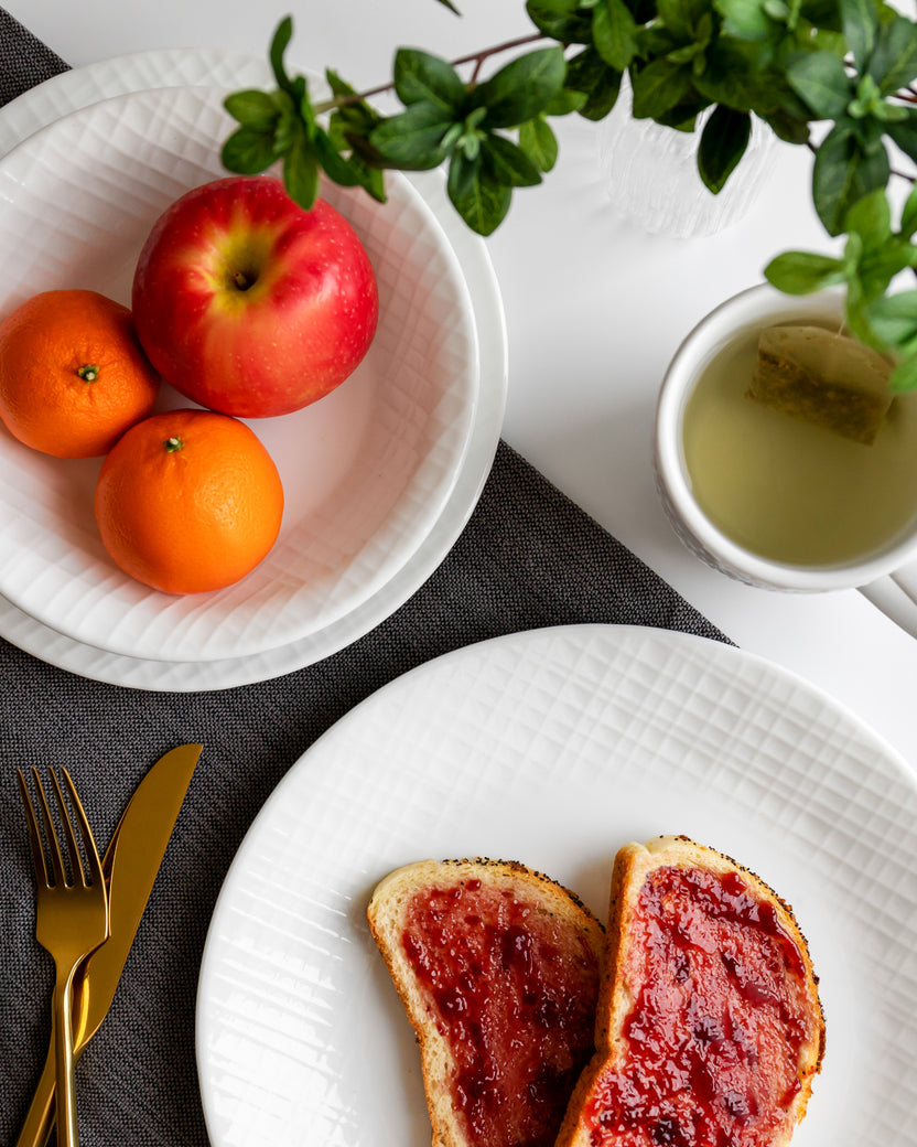 Corelle® Linen Weave 12 Piece Dinner Set – Global Kitchen Brands ...
