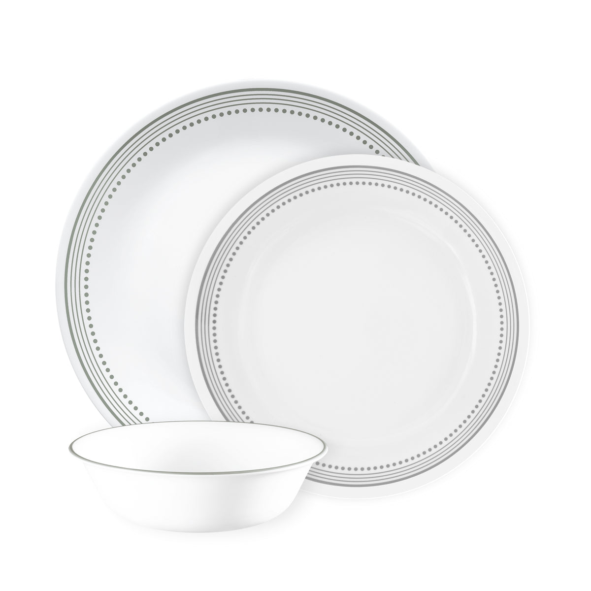 Corelle® Mystic Gray 12 Piece Dinner Set – Global Kitchen Brands ...
