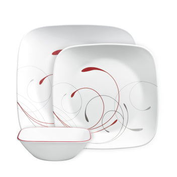Corelle® Square Splendor 12 Piece Dinner Set – Global Kitchen Brands ...